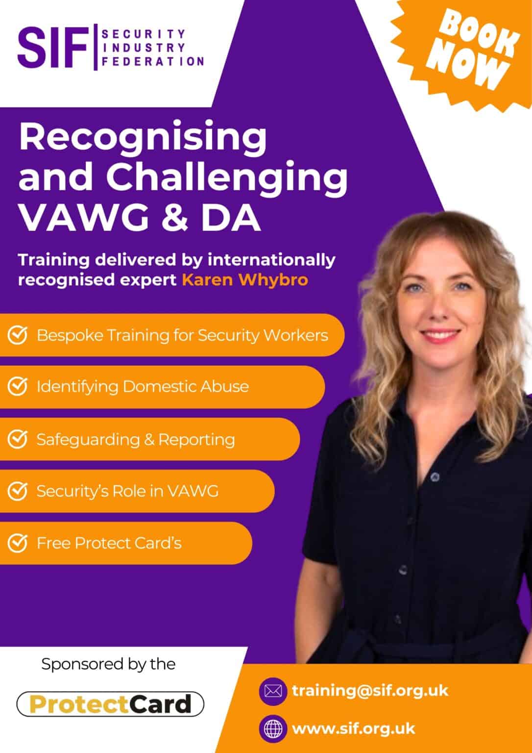 SIF Announce New VAWG and DA Training - SIF | Security Industry Federation